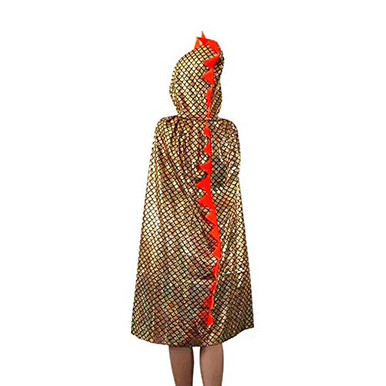 Attitude Studio Metallic Spike Cape, Hooded Scale Cloak, Dragon ...