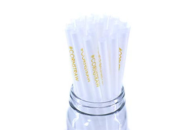 [400 COUNT] 8.25" Jumbo Disposable Drinking Straws PLA Compostable ...