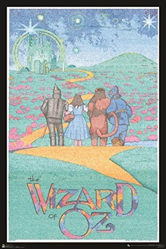 Buyartforless Wizard of Oz Word Mosaic Chapter 1 to 10 by LA Pop 36x24 ...