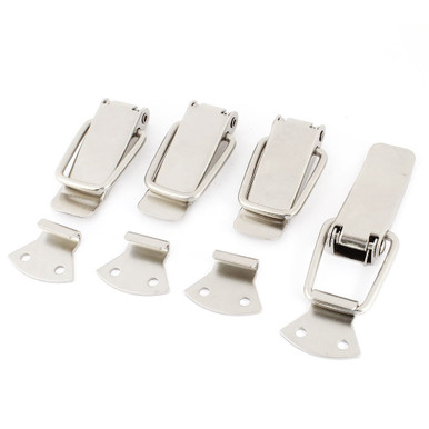 Uxcell Spring Loaded Straight Loop Stainless Steel Latch Catches, 4 ...