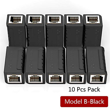 SAMZHE RJ45 Coupler Cat7 Cat6 Cat5 RJ45 8P8C Female Connector Ethernet ...