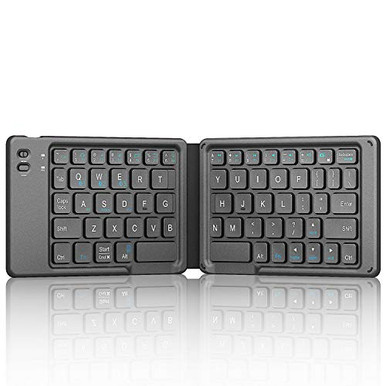 iClever Bluetooth Keyboard - Foldable Keyboard (Sync Up to 3 Devices ...
