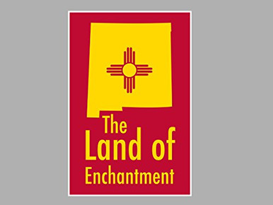 ArtsyCanvas New Mexico - The Land of Enchantment Map Flag (24x16 Poster ...