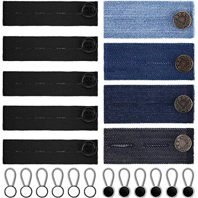 Skylety Waistband Extender Pants Waist Elastic Extenders Set, 3 Types ...