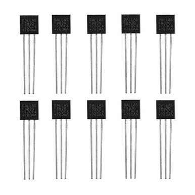 DS18B20 Temperature Sensor, Dallas 18B20 DS1822 TO-92 Digital ...