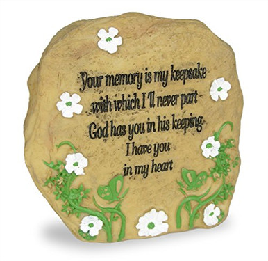 BANBERRY DESIGNS Memorial Rock - Desktop Rock Size with I Thought of ...