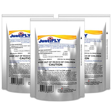 Champion USA JustiFLY Feedthrough Cattle Fly Control, 3 Pack | Non ...