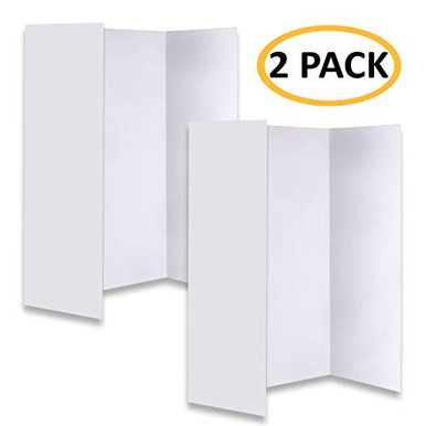 [New & Improved] Premium White Trifold Presentation Board - Heavy-Duty ...