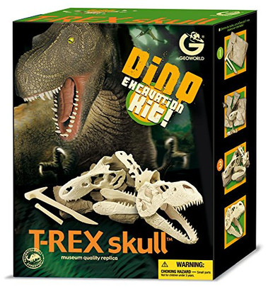 Geoworld T-Rex Skull Dino Dig Excavation Kit - Warehousesoverstock