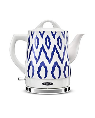 BELLA (14744) 1.5 Liter Electric Ceramic Tea Kettle with Boil Dry ...