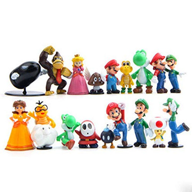 Lammando 18 Piece Super Mario Bros Super Mary Princess, Turtle ...