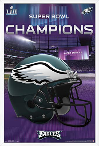 Trends International Super Bowl LII - Team Logo Wall Poster, 24.25" X ...