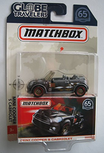 MATCHBOX GLOBE TRAVELERS DARK GRAY MINI COOPER S CABRIOLET 65TH ...