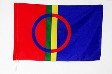 AZ FLAG Sami People Flag 2' x 3' for a Pole - Lapps Flags 60 x 90 cm ...