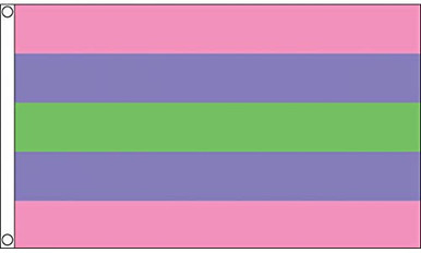 AZ FLAG Trigender Pride Flag 3' x 5' - Three Genders LGBT Flags 90 x ...