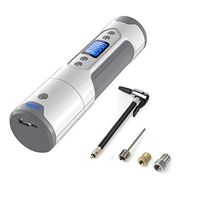 Portable Air Compressor 22.3cm (8.7inch) Mini Cordless Air Pump with ...