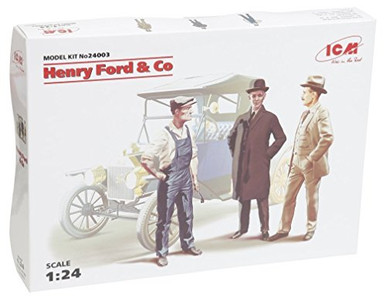 ICM 1/24 Scale Henry Ford & Co 3 Figure Set - Plastic Figure Model ...