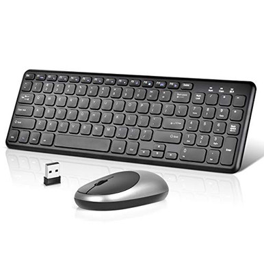 Wireless Keyboard and Mouse Combo, Loreran Ultra Slim Keyboard Mouse ...