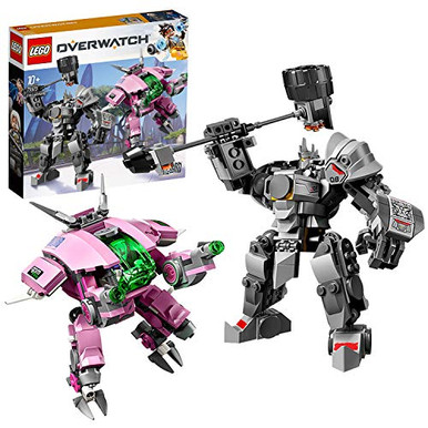LEGO 75973 Overwatch D.Va & Reinhardt Building Kit, Multicolour ...