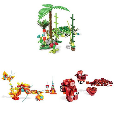 Mega Construx Inventions Tropical Building Set Booster with Bright ...