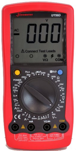 Uni-T UT58D AC/DC Digital LCR Multimeter With Large LCD and Wide Range ...