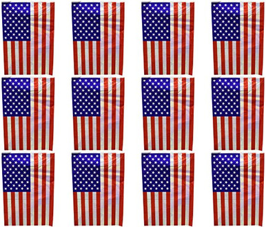 Set of 3 Patriotic 12FT 8 Flag Banners! 9 Assorted Styles - 3 Different ...