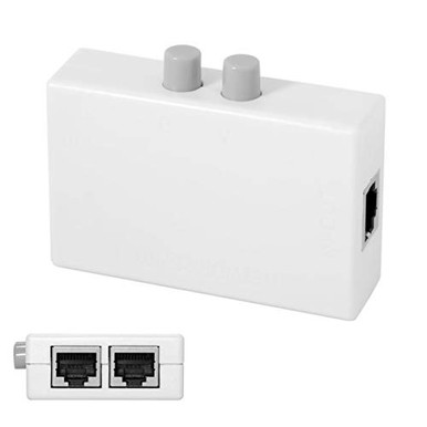 CY UTP STP 2 in 1 Out 2 Ports RJ45 LAN CAT Network Switch Selector ...