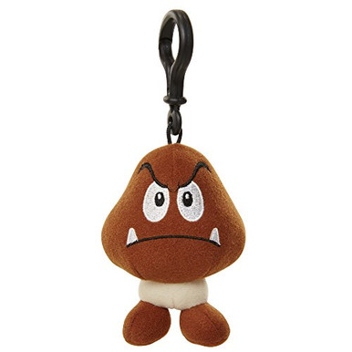 Super Mario World Of Nintendo Goomba Clip On Plush Figure ...