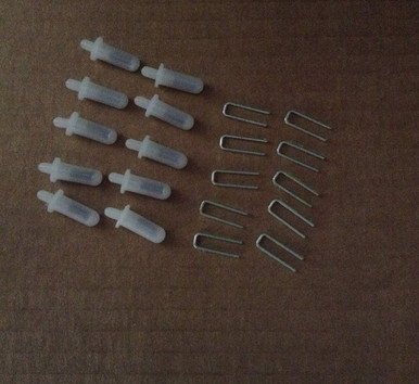PLANTATION SHUTTER REPAIR KIT : 10 CLEAR Spring Loaded Shutter Pins ...