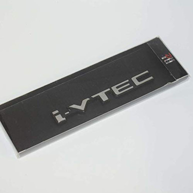 I-Vtec Ivtec 11.5Cm Chrome Black Badge Emblem Logo Fender Chromed 3D ...