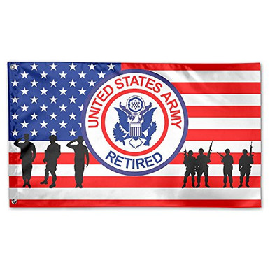 Tom Boy US Army Retired Flag 3x5 Ft One Sided and Double Stitched ...