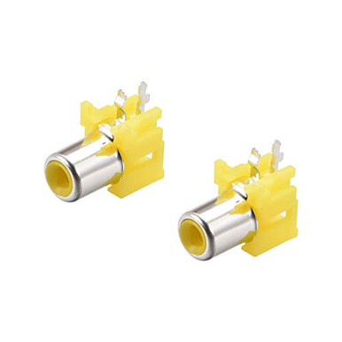 uxcell AV Concentric Outlet 1 RCA Female Jack 2-Pin Connector Socket ...
