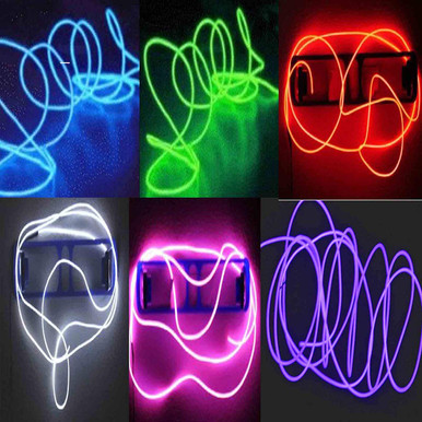 6 Pack - TDLTEK Neon Glowing Strobing Electroluminescent Wire /El Wire ...