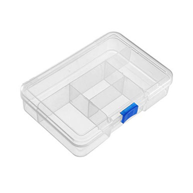 uxcell Component Storage Box - PP Fixed 5 Grids Electronic Component ...