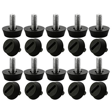 uxcell M6 x 13 x 20mm Furniture Glide Leveling Feet Adjustable Leveler ...