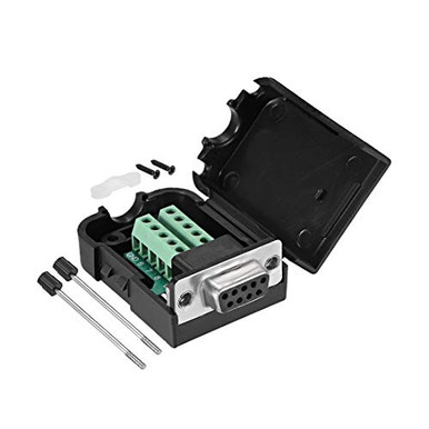 uxcell D-sub DB9 Breakout Board Connector with Case 9 Pin 2 Row Female RS232 Serial Port ...