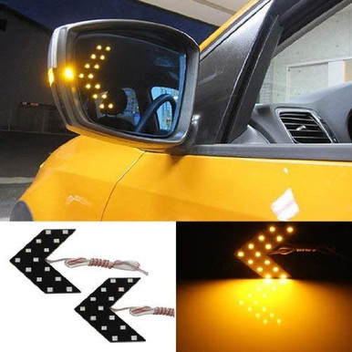 iJDMTOY Universal Fit Ultra Slim 14-SMD Side Mirror LED Turn Signal ...
