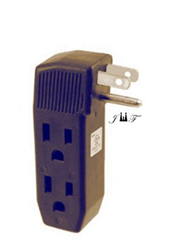 3 Way Shaped Plug - Home Office School - Wall Outlet Splitter Triple ...