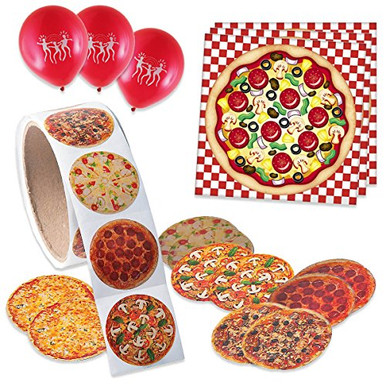 Pizza Party | Make A Pizza Sticker Set | Assorted Pizza Stickers ...