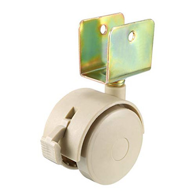 uxcell 1.85 Inch Swivel Caster Wheels U-Bracket Furniture Caster Twin ...