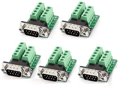 YXQ DB9 D-SUB 9 Pin Male Adapter Plate RS232 Serial to Terminal Board Signal Module with ...