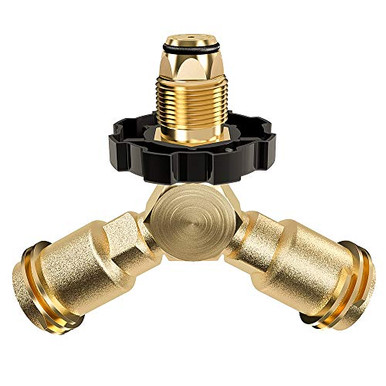 SHINESTAR [Upgraded] Propane Y Splitter Valve, Propane Tank Splitter ...