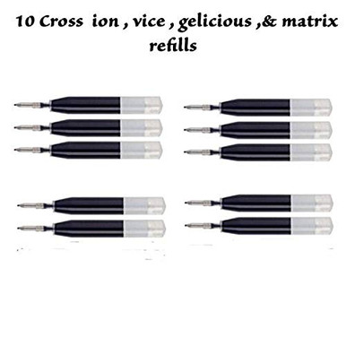 10 Cross Ion Black refill Cartridges (Designed for Ion , Matrix ...