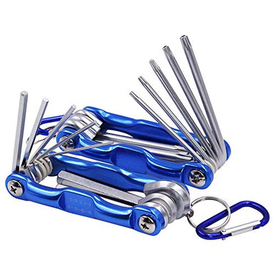 Yakamoz 2 in 1 Tool Set, 8-Piece Tamper Proof Torx Folding Star Key Set ...