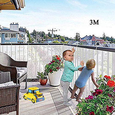 Indoor/Outdoor Baby Safety Stair Railing Net | Baby Proofing Stair ...