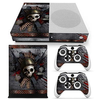 ZoomHit Xbox One S Console Skin Decal Sticker Skull Metal + 2 ...