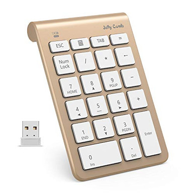 Numeric Keypad, Jelly Comb Portable Slim USB Number Pad Keyboard with ...