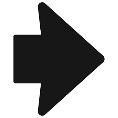 LiteMark 2 inch X 3 inch Black Trail Marker Arrow Decal Stickers for ...