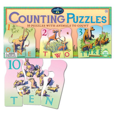 Animal Counting Puzzles 10 Puzzles with Animals to Count for Children ...