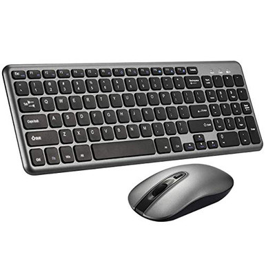 Mpow Wireless Keyboard & Mouse Combo, Compact 2-Key Zone Chiclet ...